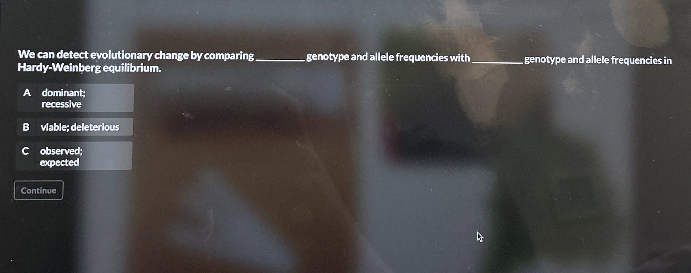 Solved We can detect evolutionary change by comparing q, | Chegg.com