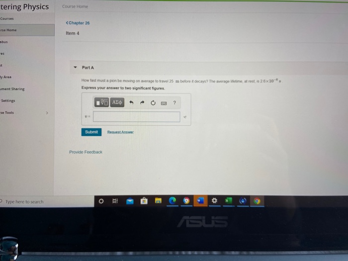 Solved tering Physics Course Home Courses | Chegg.com