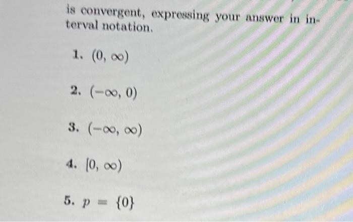 Solved Determine all values of p for which the series | Chegg.com