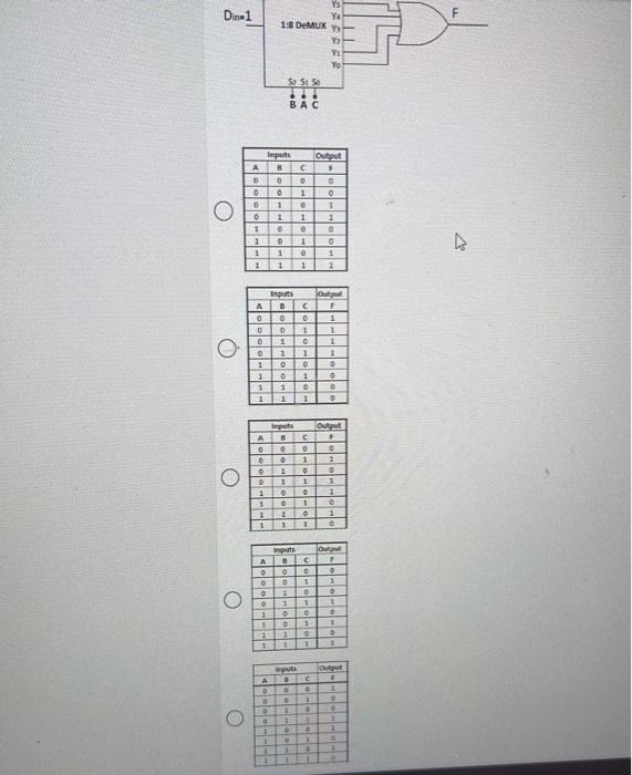 Solved Please inspect the below 1:8 Demultiplexer circuit. | Chegg.com