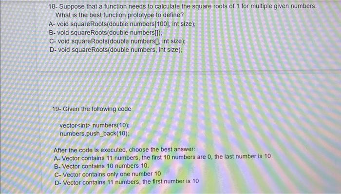 Solved 12- Given the following code const int SIZE =10 int | Chegg.com