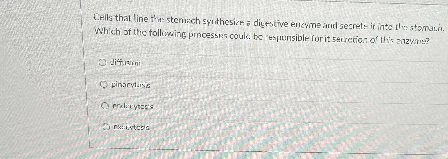 Solved Cells that line the stomach synthesize a digestive | Chegg.com