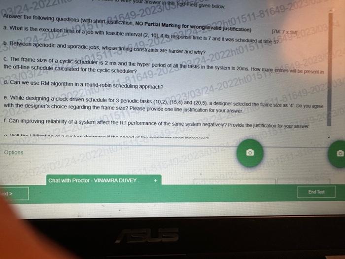 Solved Answer the following questions (with short, | Chegg.com