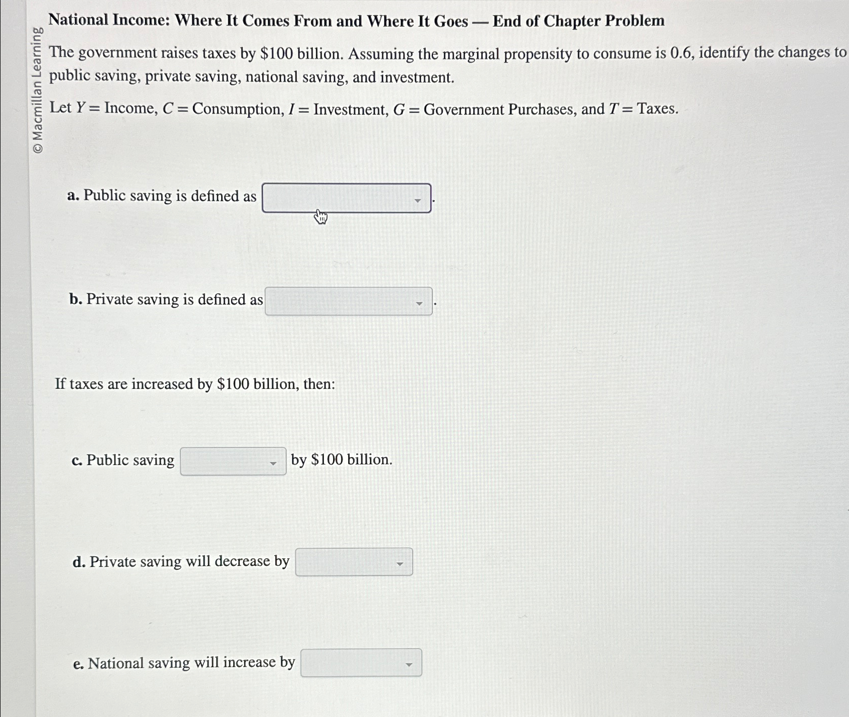 Solved National Income: Where It Comes From and Where It | Chegg.com