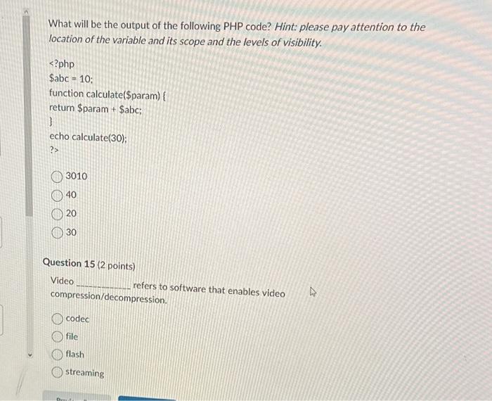 Solved Which of the following is an example of client-side | Chegg.com