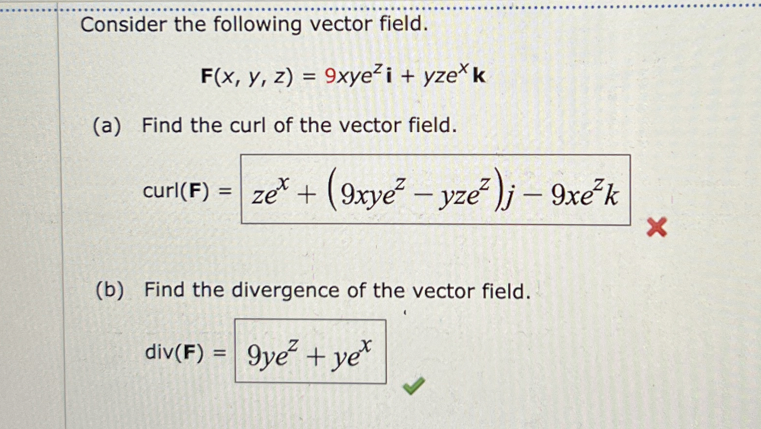 Solved by an EXPERT Consider the following vector | Chegg.com