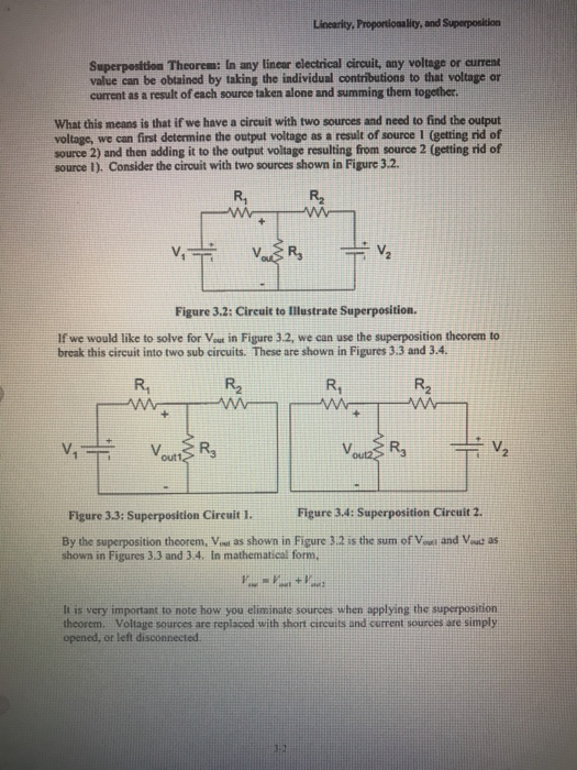 Solved Linearity, Proportionality, and Superposition Lab #3 | Chegg.com