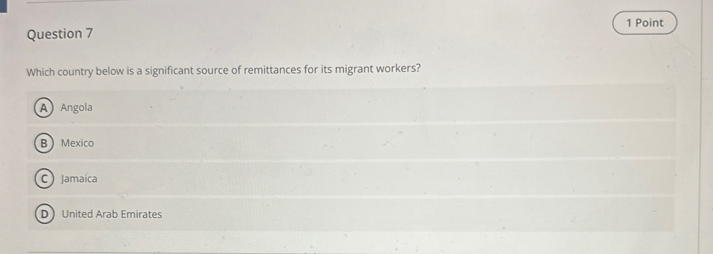 Solved Question 71 ﻿PointWhich country below is a | Chegg.com