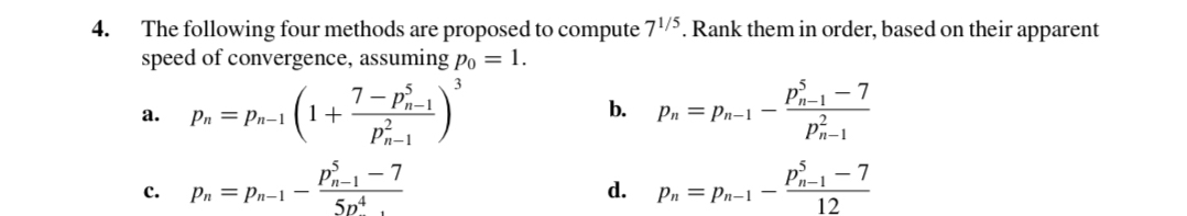 Solved The following four methods are proposed to compute | Chegg.com