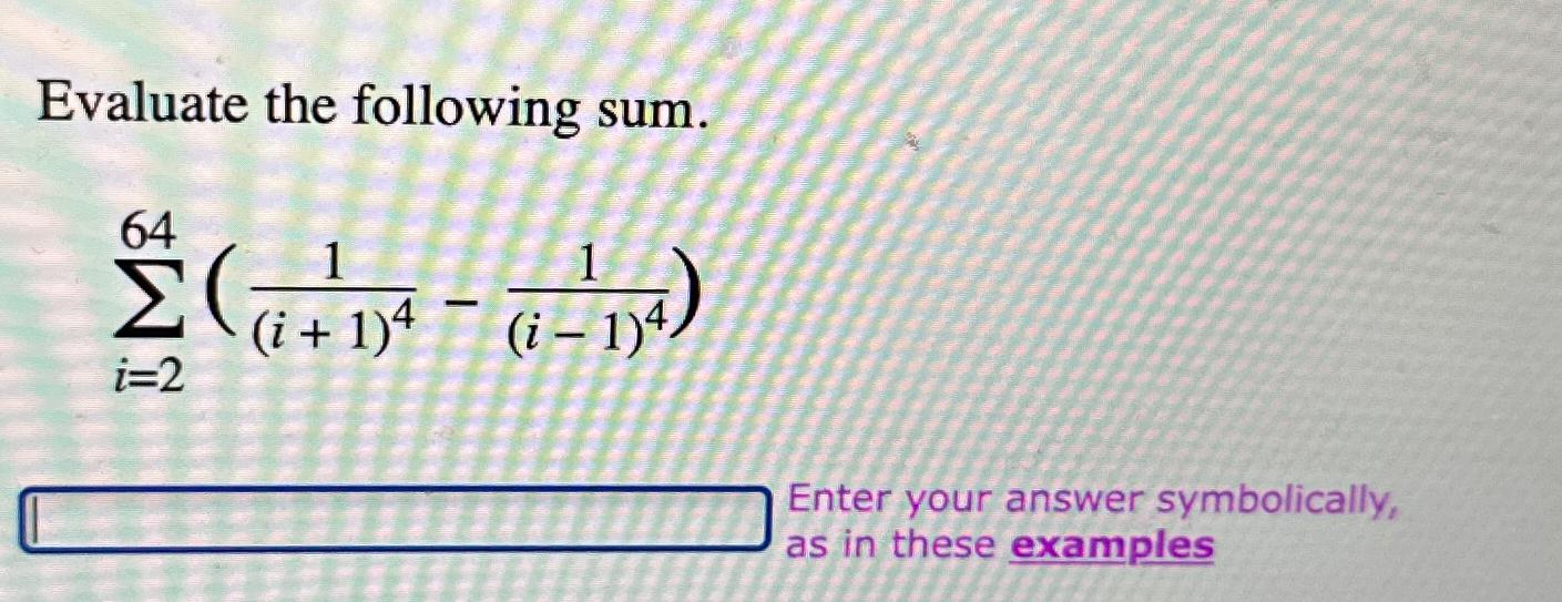 Solved Evaluate the following | Chegg.com