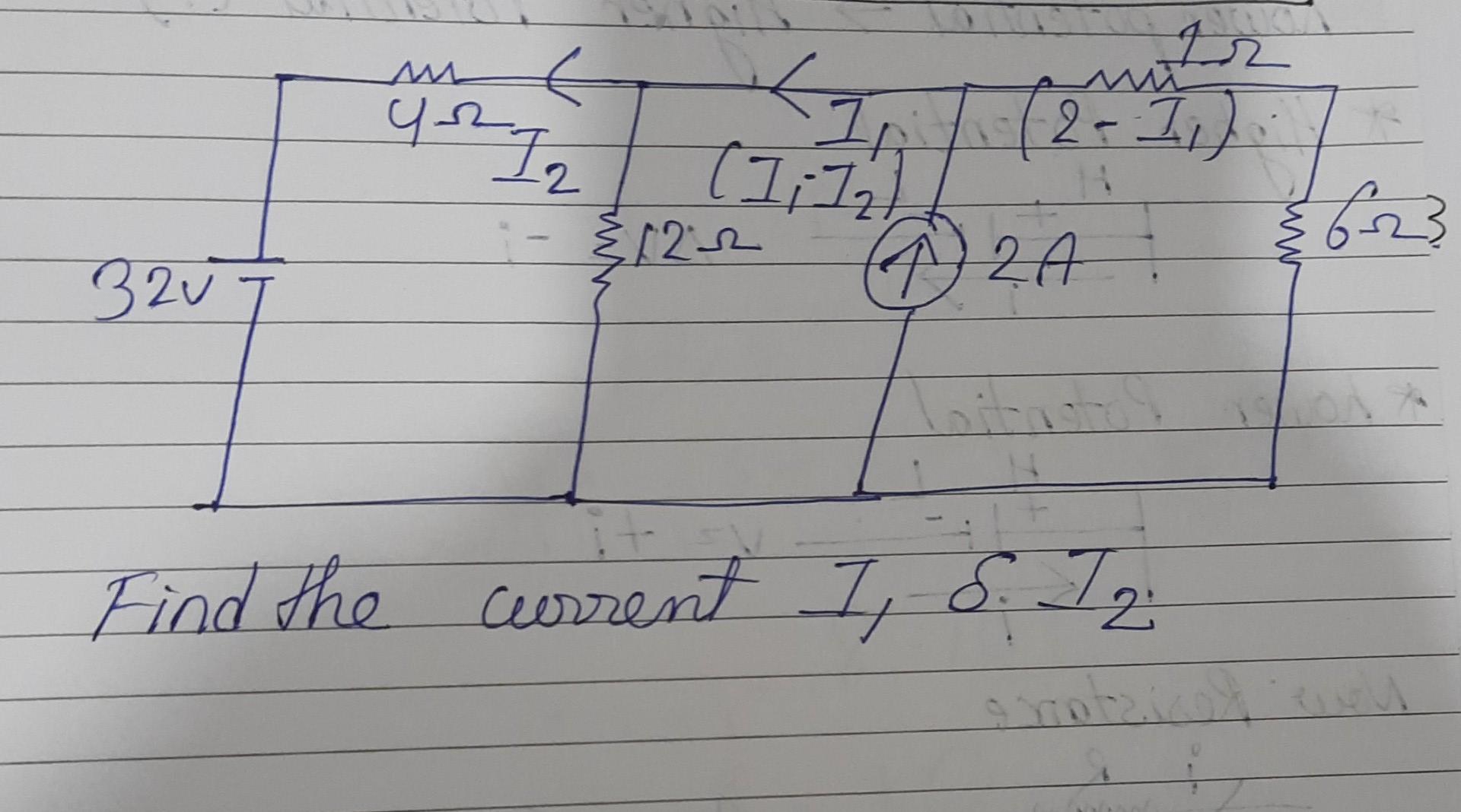 Solved Find the current I1δ,I2 | Chegg.com