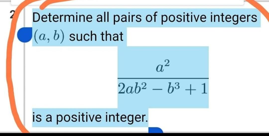 Solved 2 Determine all pairs of positive integers (a, b) | Chegg.com