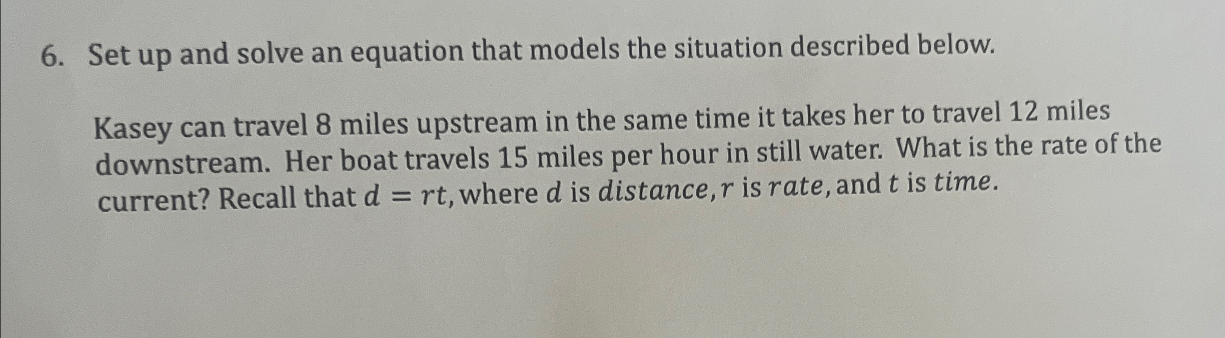 Solved Set up and solve an equation that models the | Chegg.com