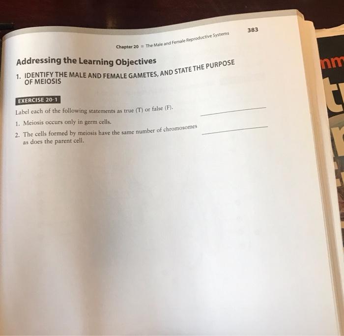 Solved Addressing the Learning Objectives 1. IDENTIFY THE | Chegg.com