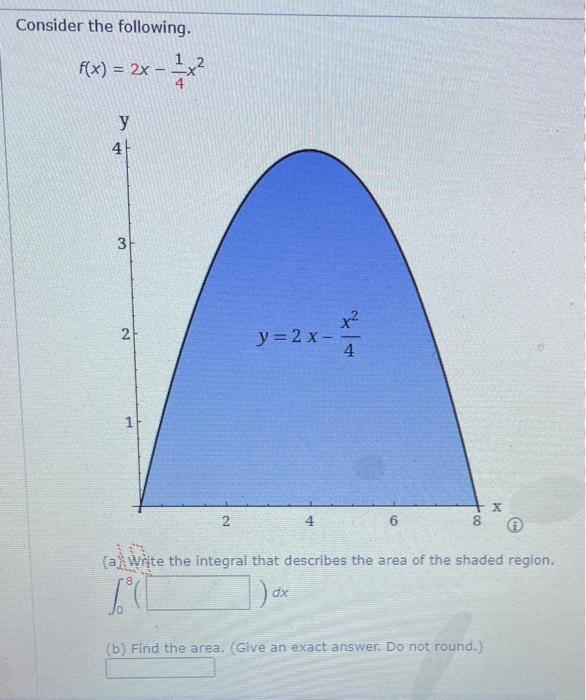 Solved Consider the following. f(x)=2x−41x2 (a) Wrìte the | Chegg.com
