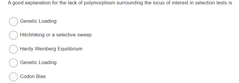 Solved A good explanation for the lack of polymorphism | Chegg.com