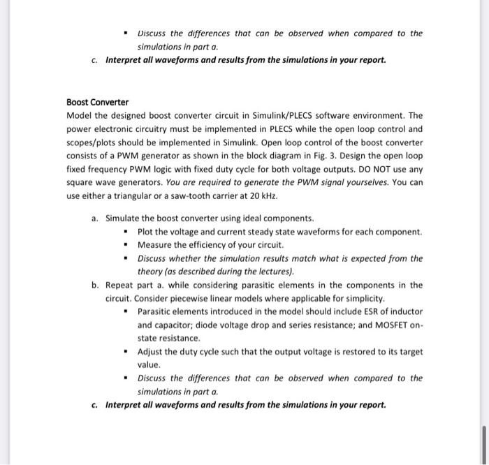 Solved Switch Mode DC-DC Conversion The primary objective of | Chegg.com