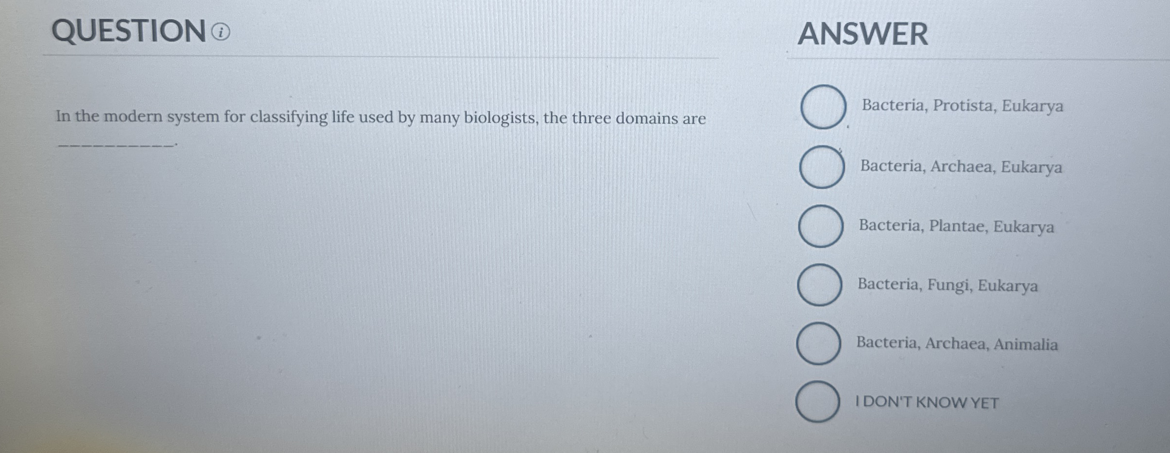 Solved QUESTION (i)In the modern system for classifying life | Chegg.com
