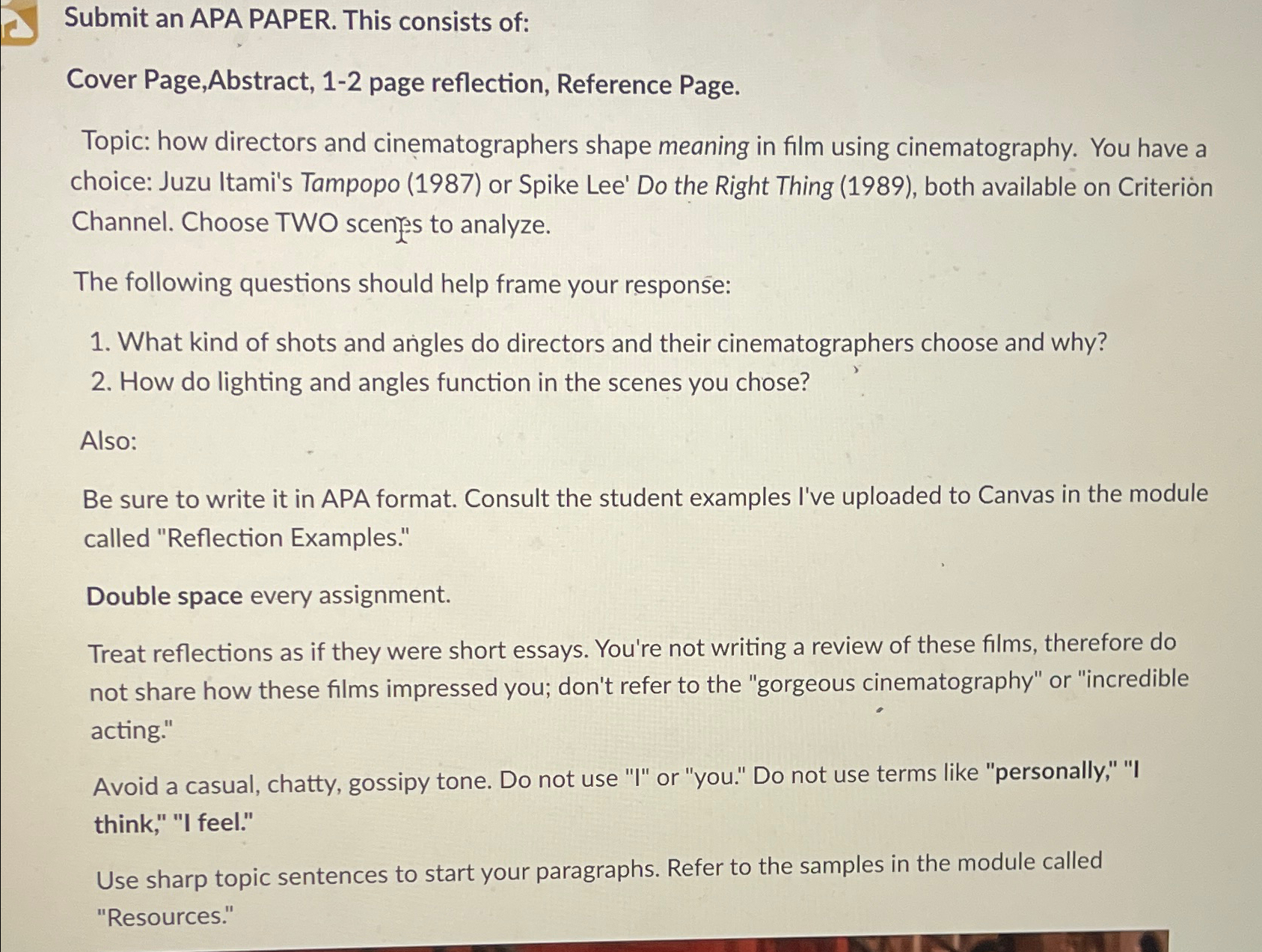 Solved Submit an APA PAPER. This consists of:Cover | Chegg.com