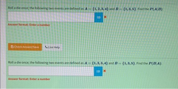 Solved Two events A and B are independent if: Answer format: | Chegg.com