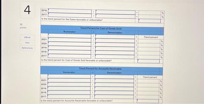 Solved Exercise 13-3 (Algo) Computing and analyzing trend | Chegg.com
