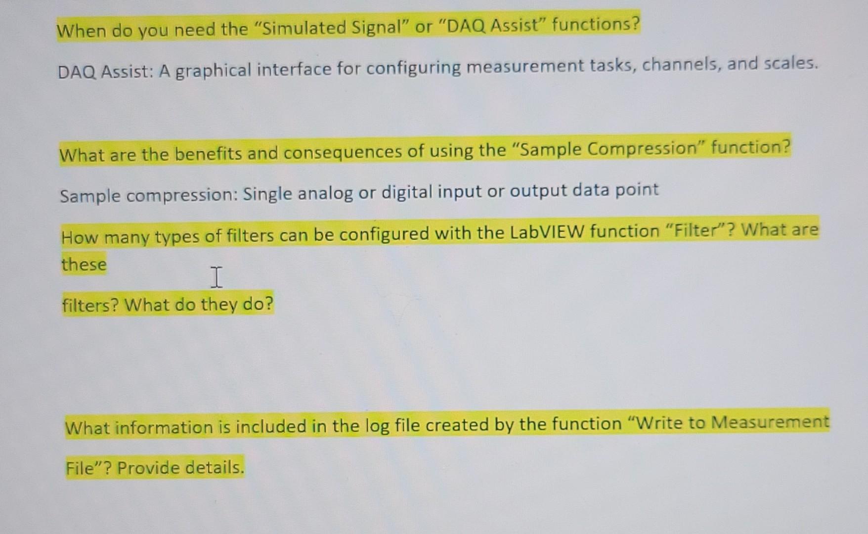 Solved When do you need the "Simulated Signal" or "DAQ | Chegg.com