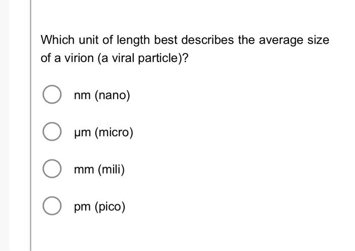 Solved Which of the following is not a property of a virus? | Chegg.com