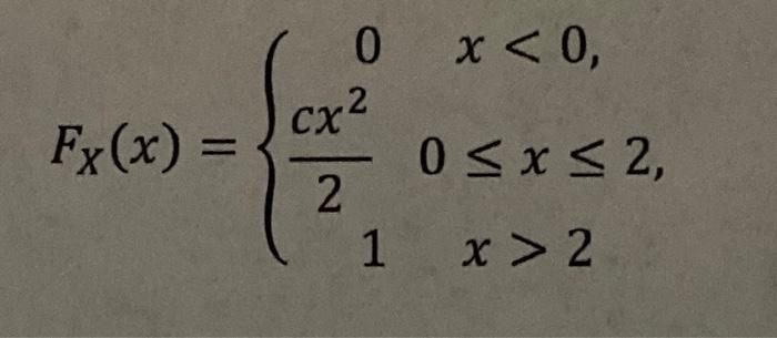 Solved Fx X 0 X 21 The Random
