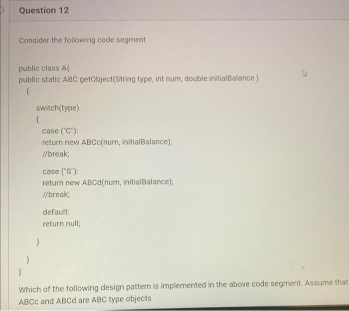 Solved Consider the following code segment public class Af | Chegg.com