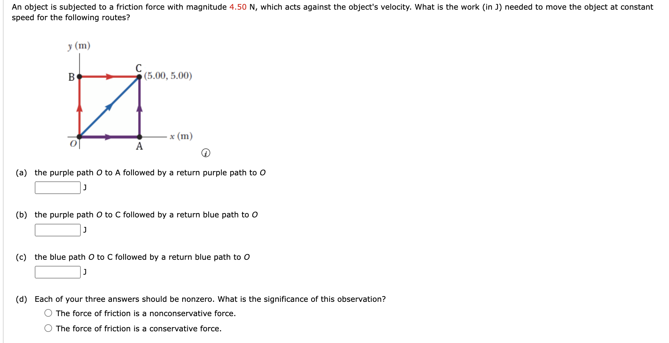 Solved An object is subjected to a friction force with | Chegg.com