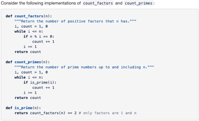 Solved Consider the following implementations of | Chegg.com