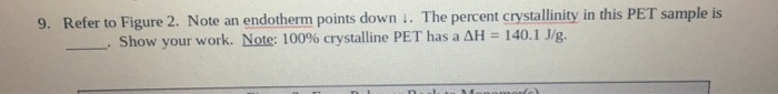 Solved Figure 2. DSC Scan of PET Polyethylene terephthalate, | Chegg.com