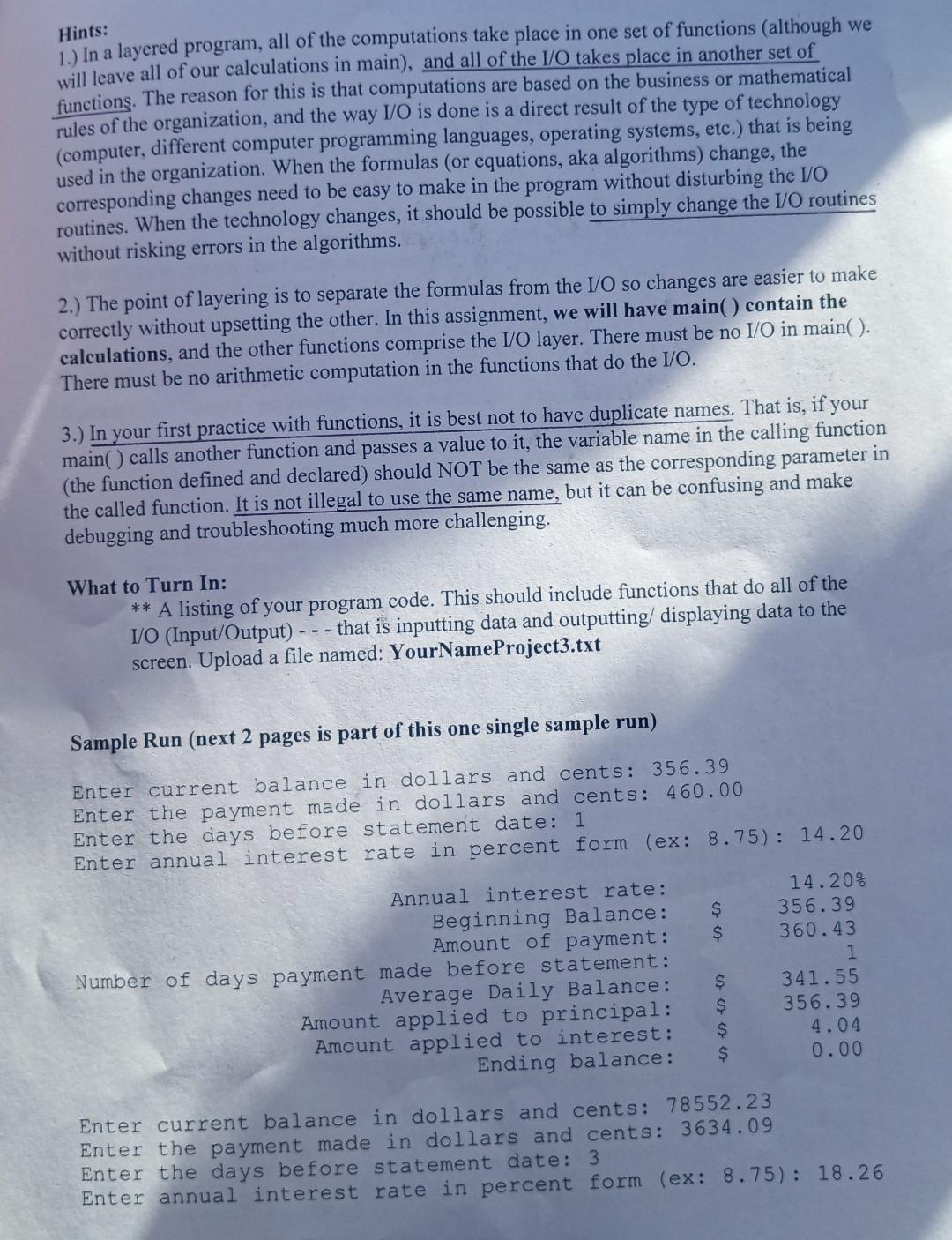 Solved Math 130 Java Programming I have a Programming | Chegg.com