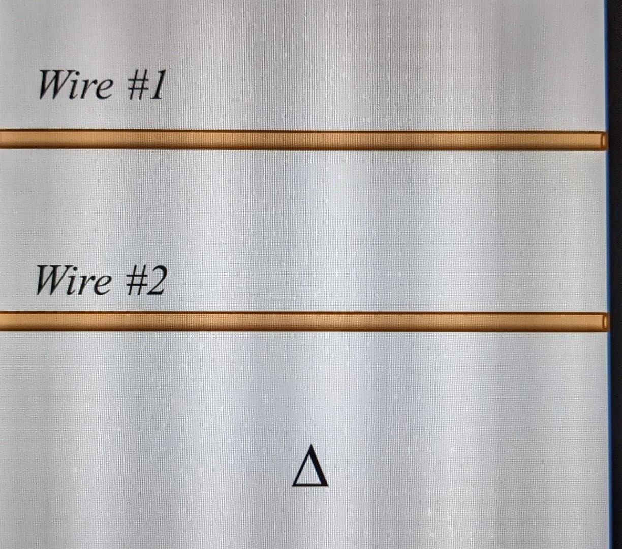 Solved In the figure the two horizontal wires and the | Chegg.com
