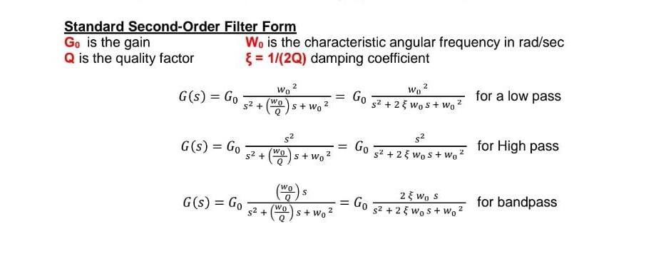 Solved Consider the second order filter shown in Figure-P2. | Chegg.com