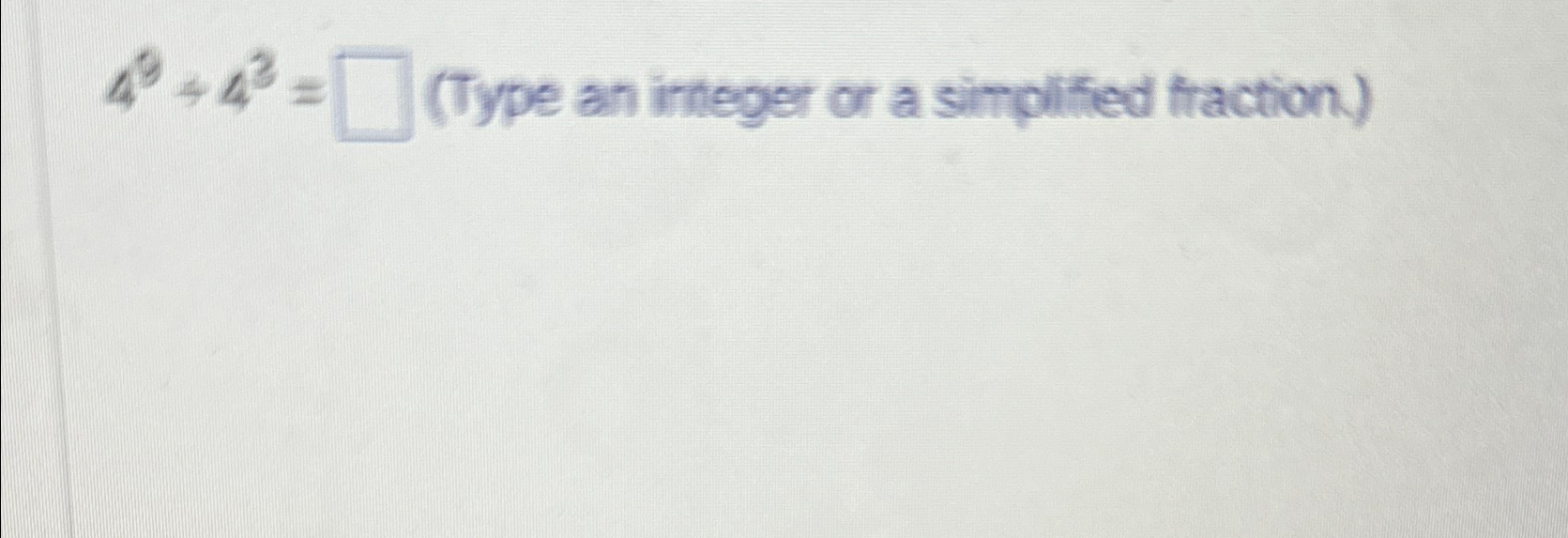 Solved 49+43= (Type an integer or a simplified fraction) | Chegg.com