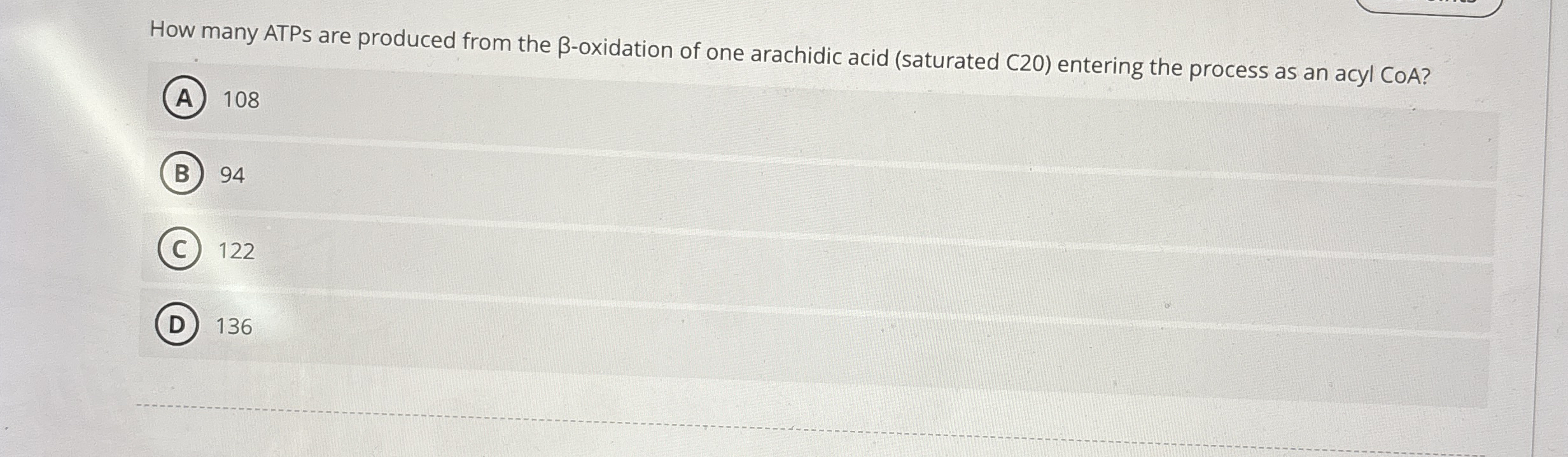 Solved How many ATPs are produced from the β-oxidation of | Chegg.com