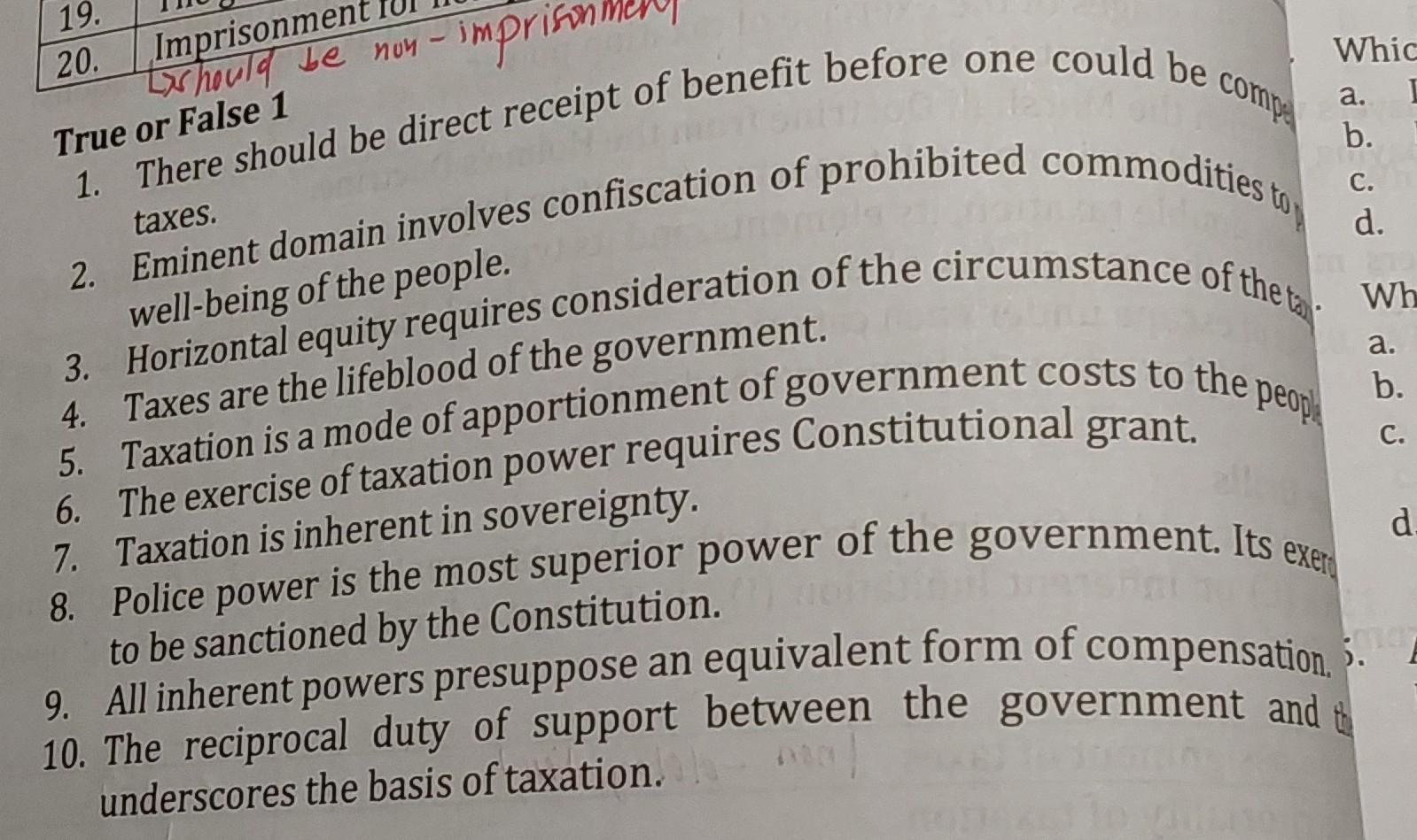 Solved True or False 1 2. Eminent domain involves | Chegg.com