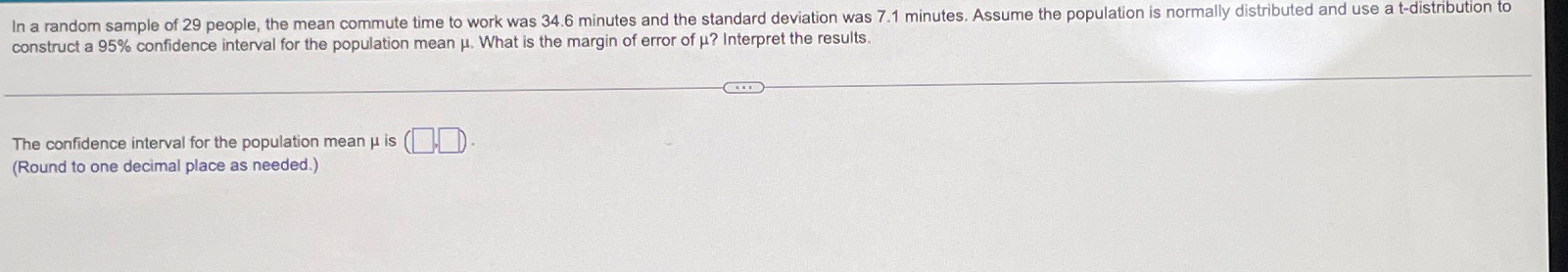 Solved construct a 95% ﻿confidence interval for the | Chegg.com