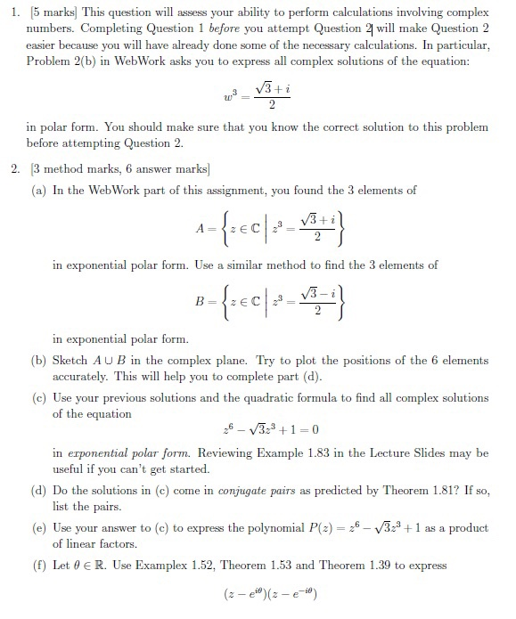 Solved 1. 5 marks This question will assess your ability to | Chegg.com