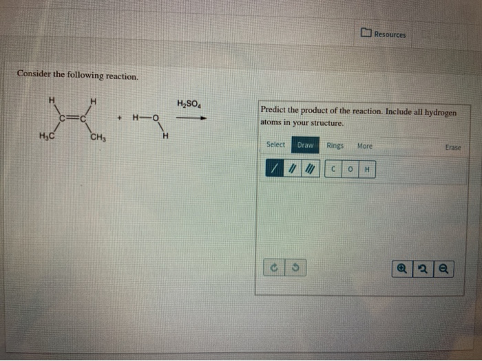 Solved Resources Consider the following reaction. H2SO | Chegg.com