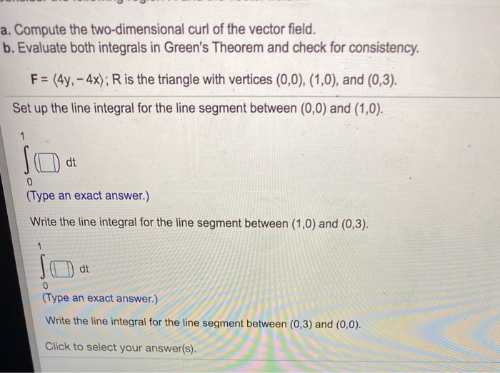 Solved Consider the following region R and the vector field | Chegg.com