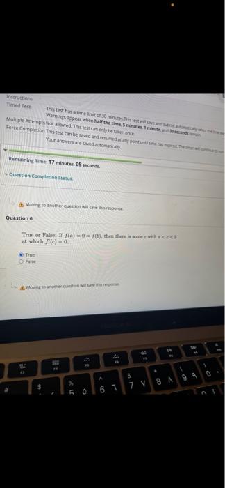 Solved True oc Fiaher if f′(c)=0,f(x)