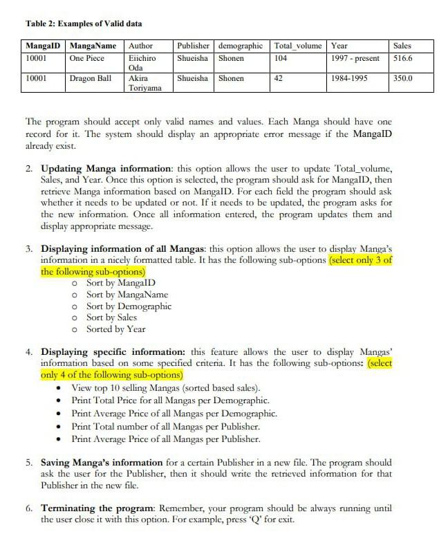 Solved The aim of Manga Recommendation System is to provide | Chegg.com