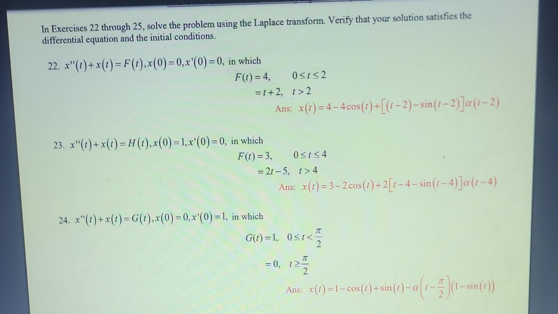 Solved In Exercises 22 through 25 , solve the problem using | Chegg.com