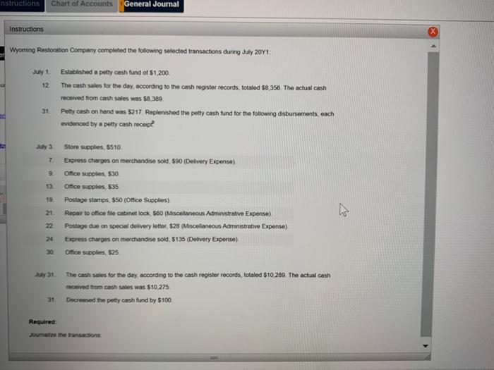 Solved oming Restoration Company completed the following | Chegg.com