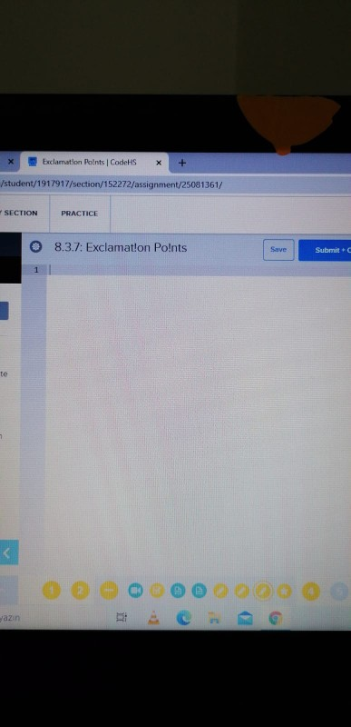 Exclamation Peints CodeHS X + | Chegg.com