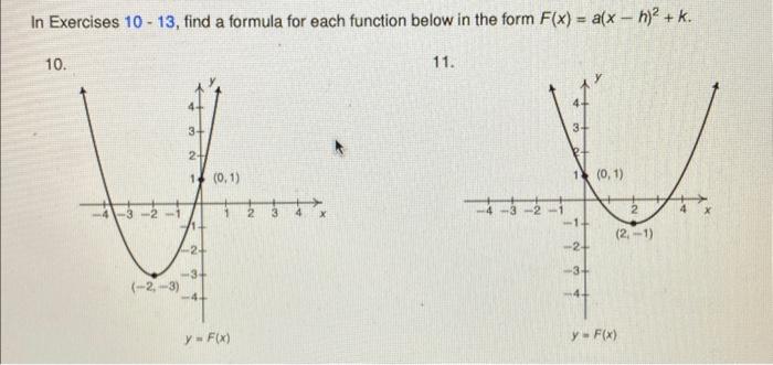 Solved In Exercises 10−13, find a formula for each function | Chegg.com
