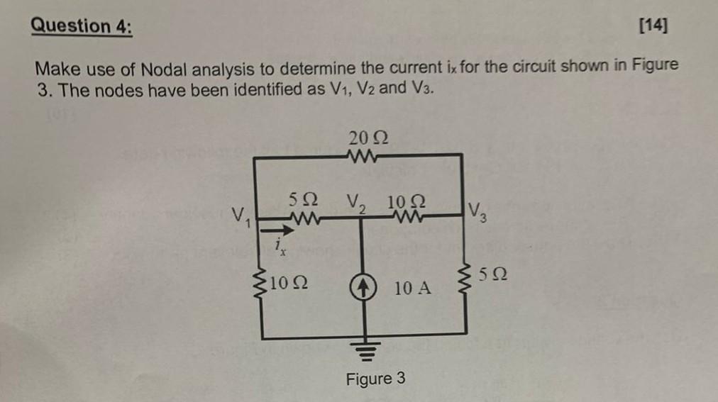 Solved Make use of Nodal analysis to determine the current | Chegg.com