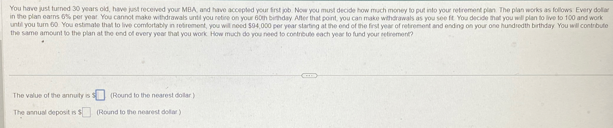 Solved You have just turned 30 years old, have just | Chegg.com Solved You have just turned 30 years old, have just | Chegg.com